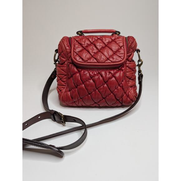 beracamy | Bags | Beracamy Quilted Red Leather Crossbody | Poshmark